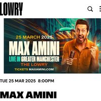 max amini Tickets | Tour Dates & Upcoming Events 2025 / 2026